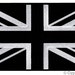 Large Black UNION JACK UK Flag Patch Iron-on Embroidered Applique Top ...