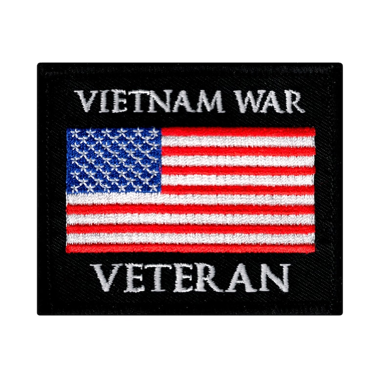 VIETNAM WAR VETERAN Patch Iron-on Embroidered Applique - Etsy