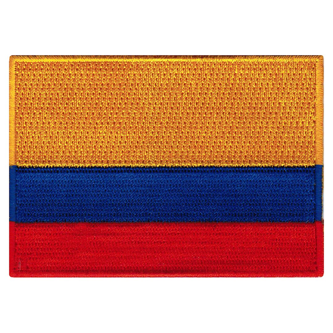 COLOMBIA FLAG PATCH Iron-on Embroidered Applique Top Quality - Etsy