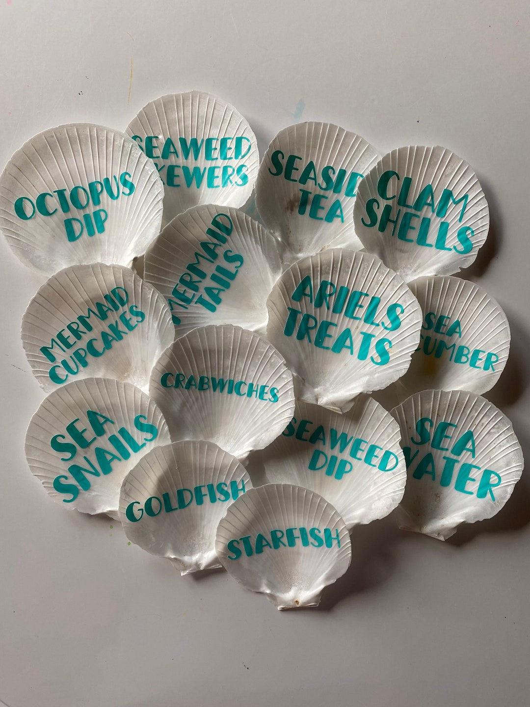 Mermaid Food Tent Label Ariel Food Label Mermaid Food Cards - Etsy