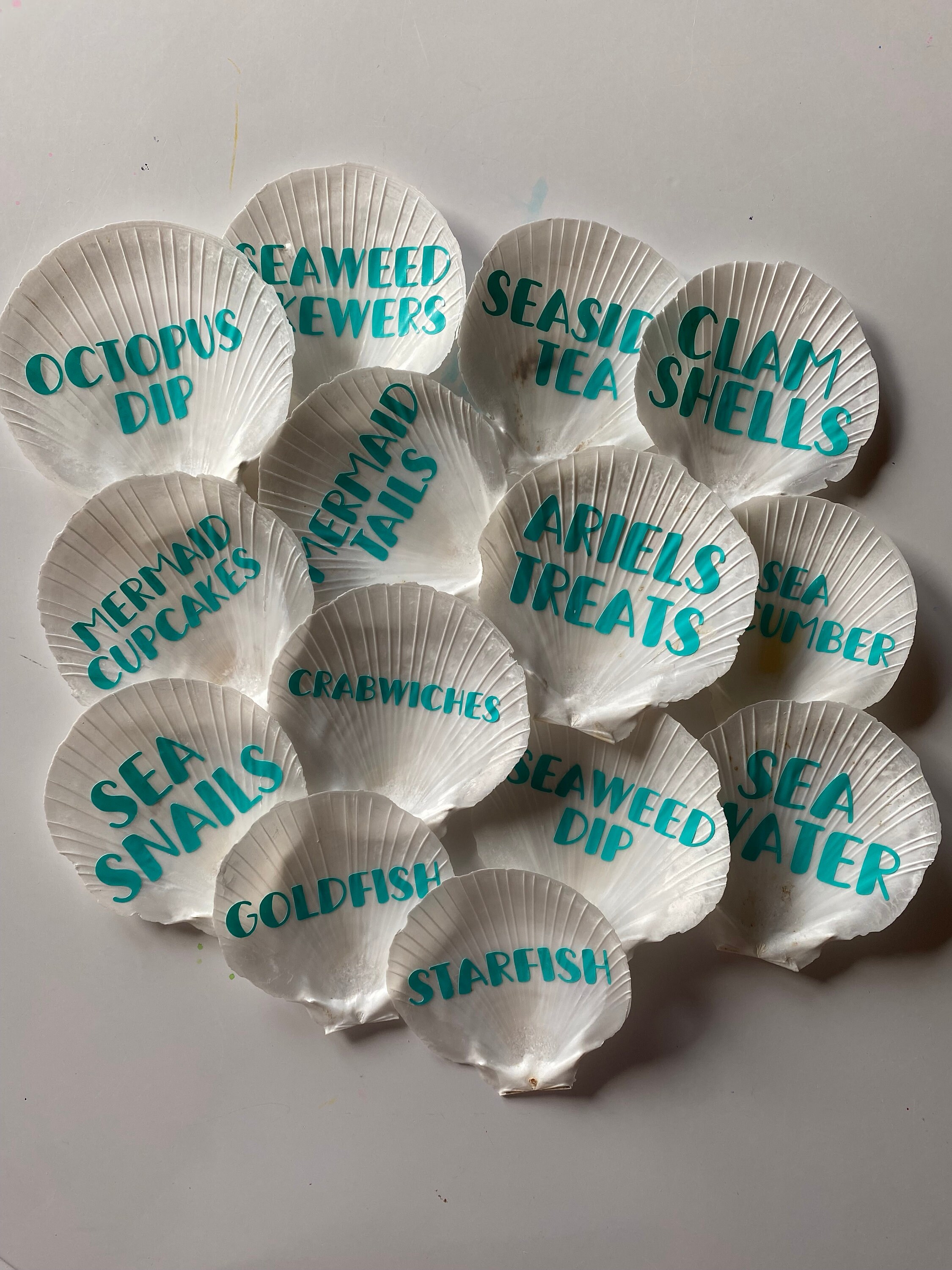 Mermaid Food Tent Label Ariel Food Label Mermaid Food Cards - Etsy