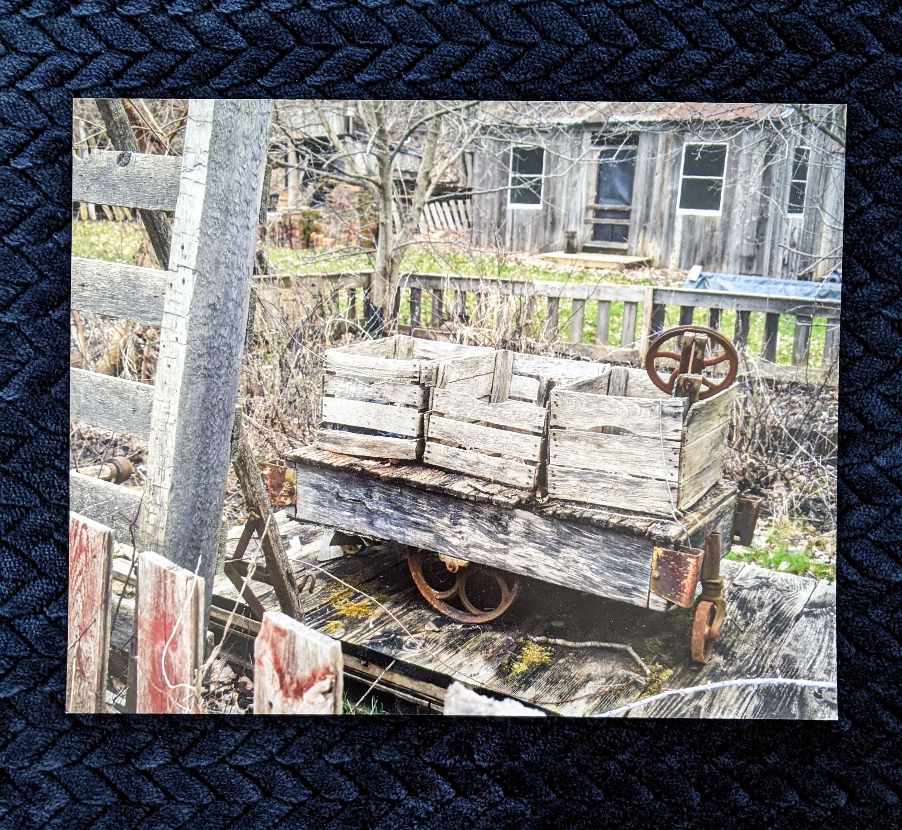 Rustic Mine Cart Photo Print: Michigan Mining History, Vintage Home ...