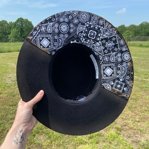 Black Grunge Rocker Hat, Concert Hat, Mens Hat, Mans Hat, Gift for Him ...