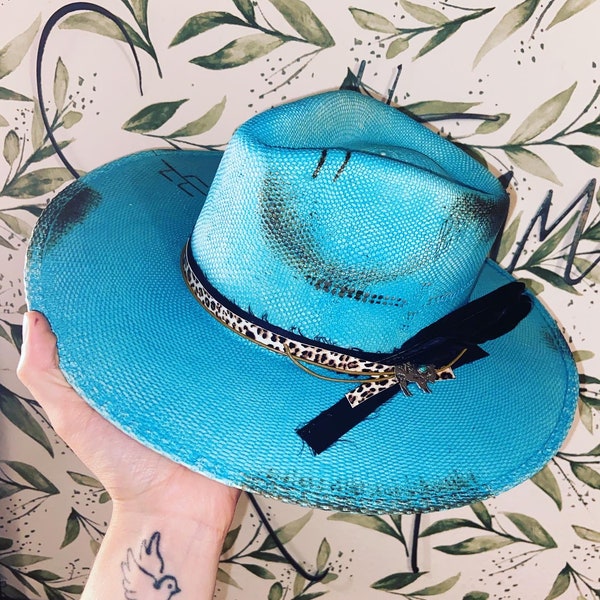 Turquoise Straw - Etsy