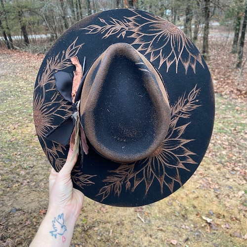 Custom Burned Hat - Etsy