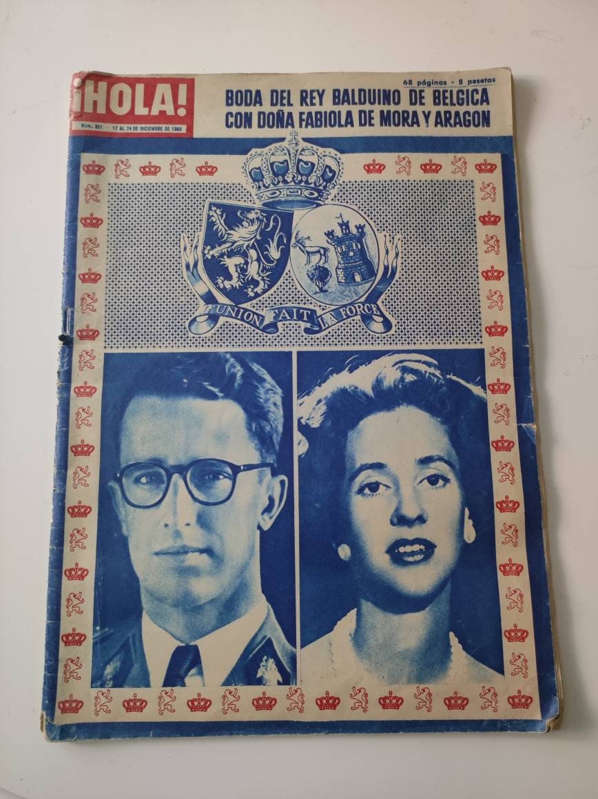 Hola Special Magazine: Wedding of King Baudouin of Belgium and Doña ...