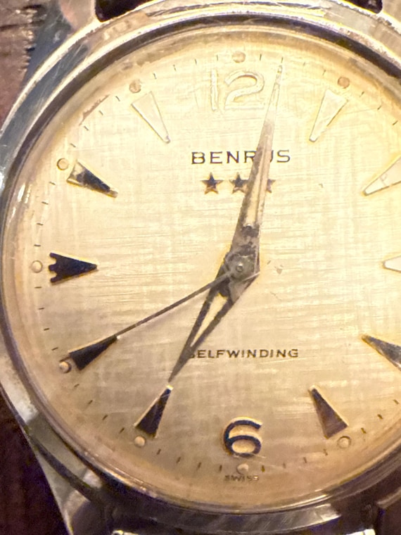 Vintage Benrus 3 Star Self-Winding Series #7001 Mens … - Gem