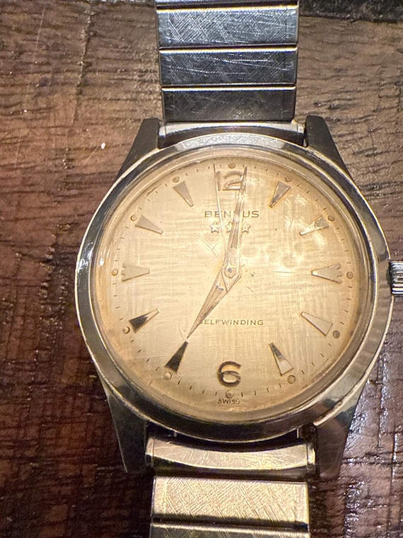 Vintage Benrus 3 Star Self-Winding Series #7001 Mens … - Gem