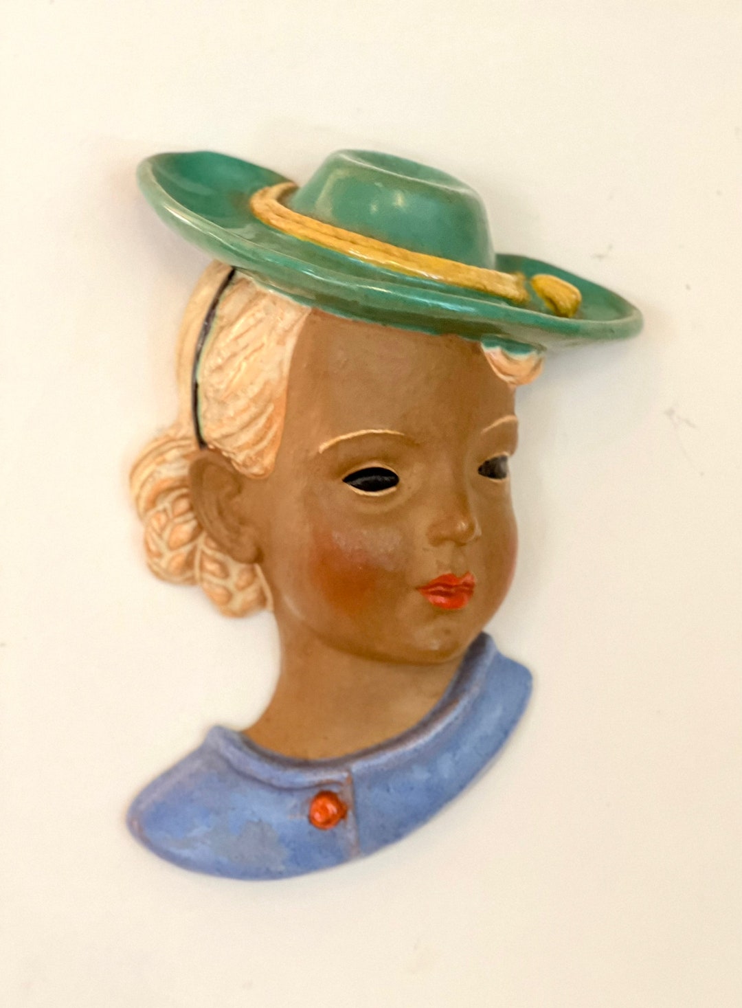 Art Deco Goldscheider Wall Mask – Germany, 1930s - Etsy