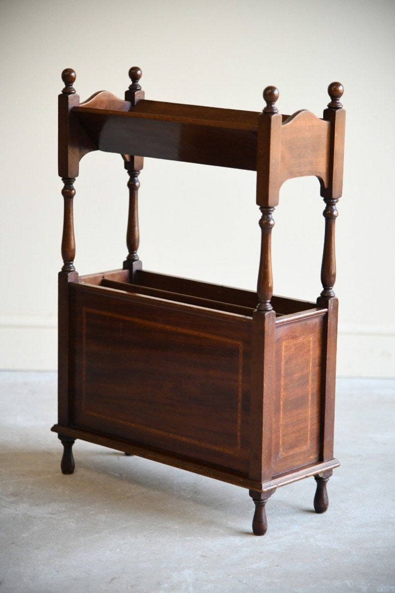 Edwardian Book Trough Freestanding Book Stand Newspaper Rack - Etsy