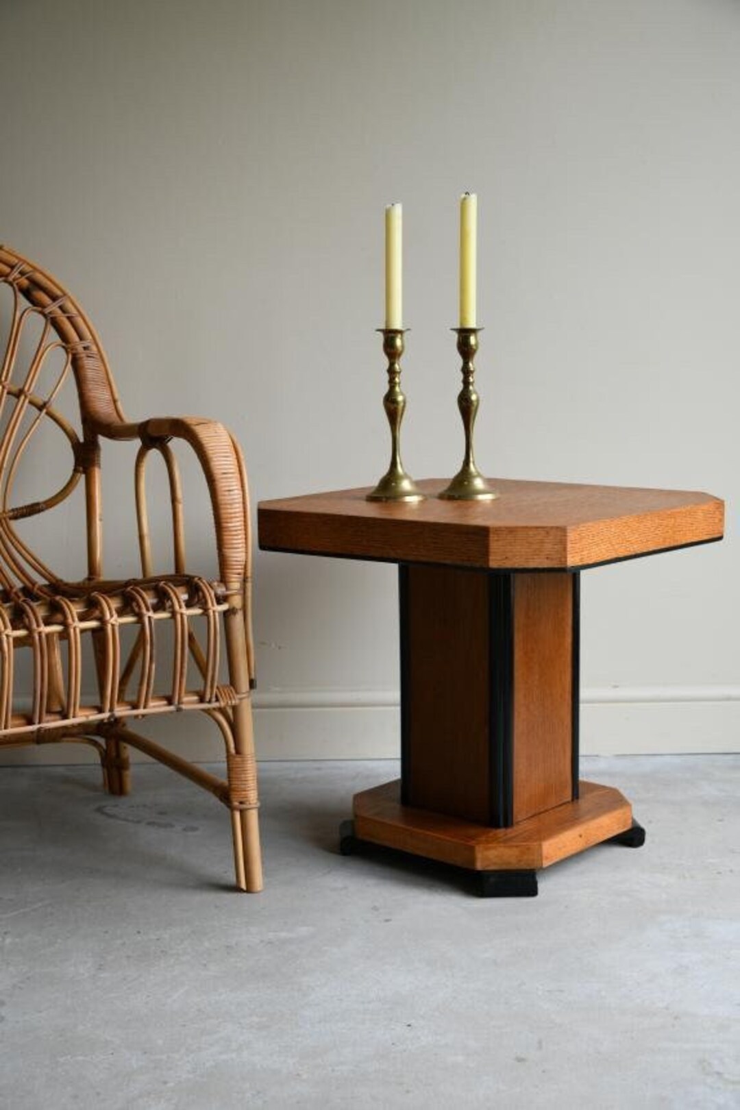 1920s Art Deco Oak Square Coffee Side Occasional Table - Etsy