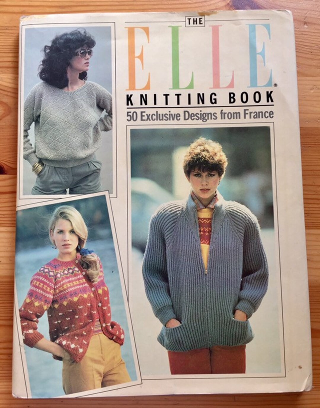 Vintage Elle Knitting Book Album Pattern Illustrated Translated New ...
