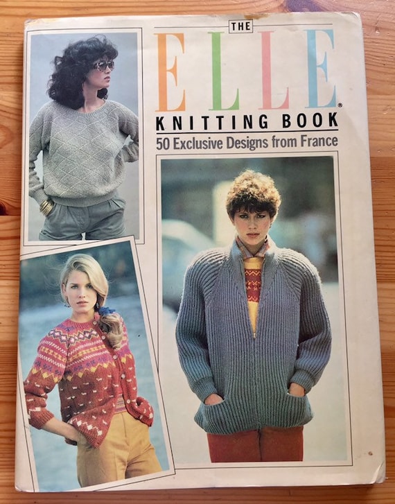 Vintage Elle Knitting Book Album Pattern Illustrated - Etsy
