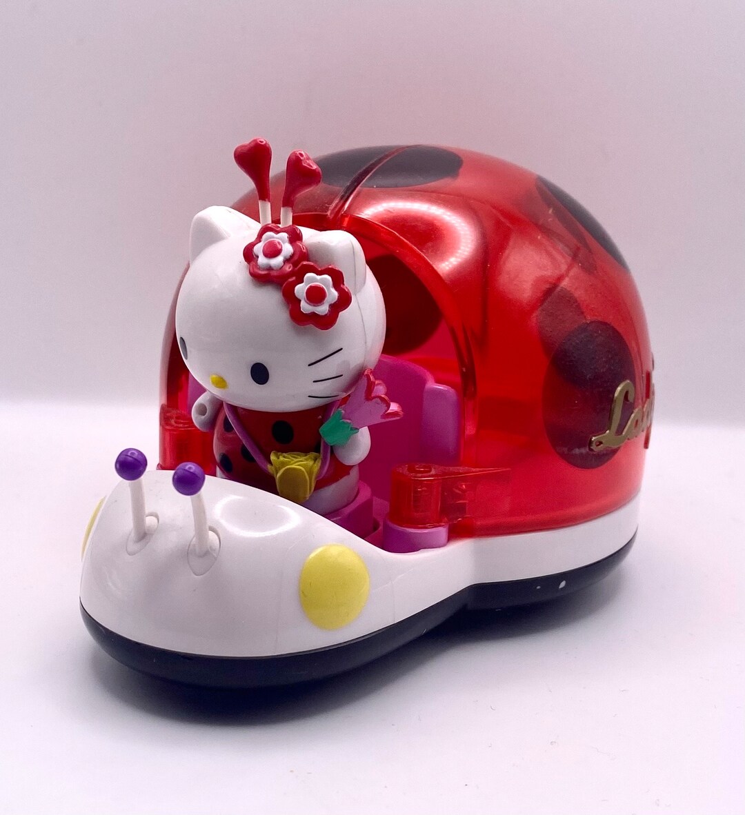 Sanrio Hello Kitty Lady Buggy Toy Play Set Figure Car Ladybug Vintage ...