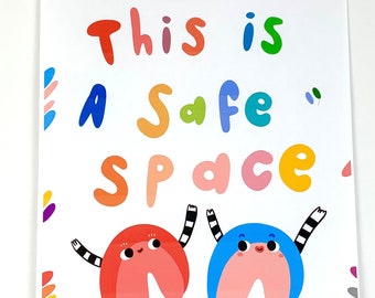 Lgbtq Safe Space Poster - Etsy