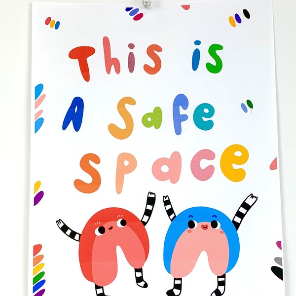 This is a Safe Space Poster - Etsy