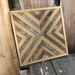 Square Reclaimed Wood Wall Hanging - Etsy