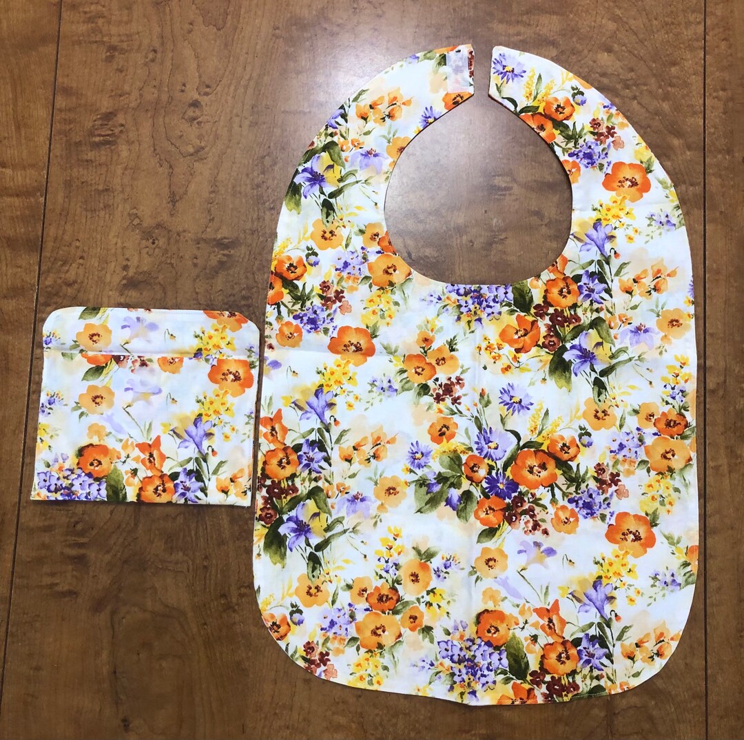 Adult Ladys Bib With Pouch to Carry In - Etsy