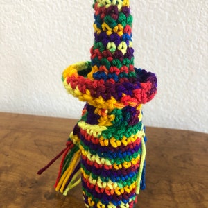 Crochet Tabasco Bottle – Serape Poncho, Sombrero. Ohhhh Lay! - Etsy