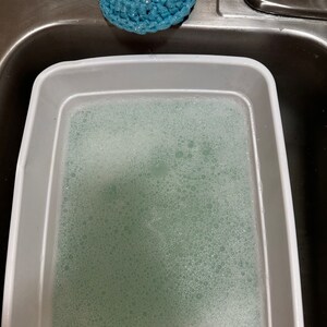 Dish/pot Scrubbers Lite Blue Glittery Color. Set of 2 - Etsy