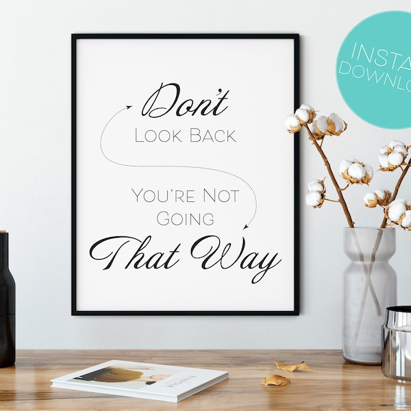 Dont Look Back - Etsy