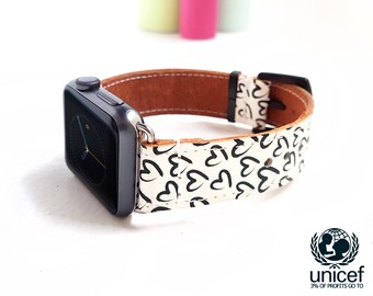 Leather Smartwatch straps hand-crafted in Britain. by InkyGoat