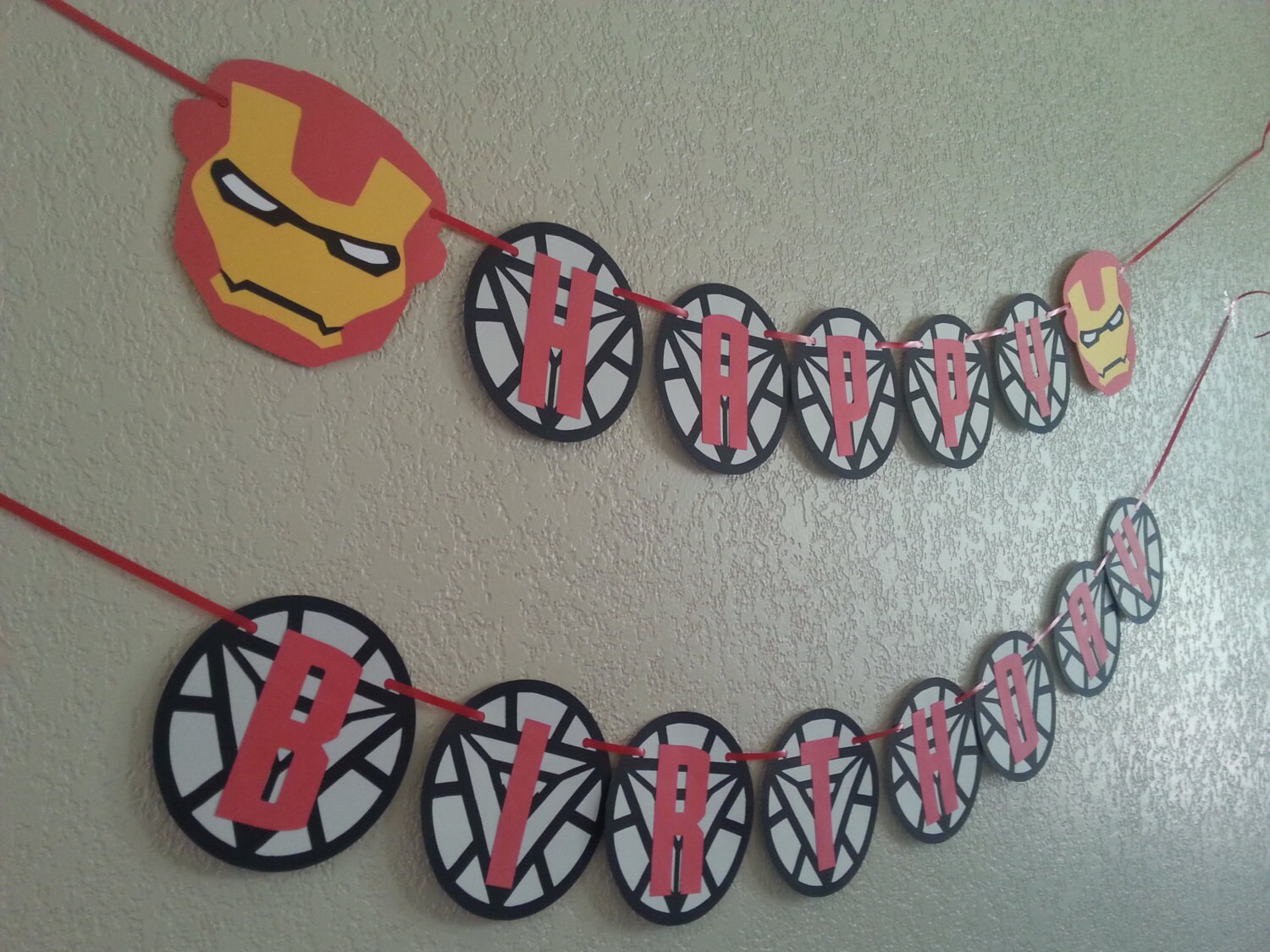 Iron Man Happy Birthday Banner. Can Be Personalized With Name - Etsy