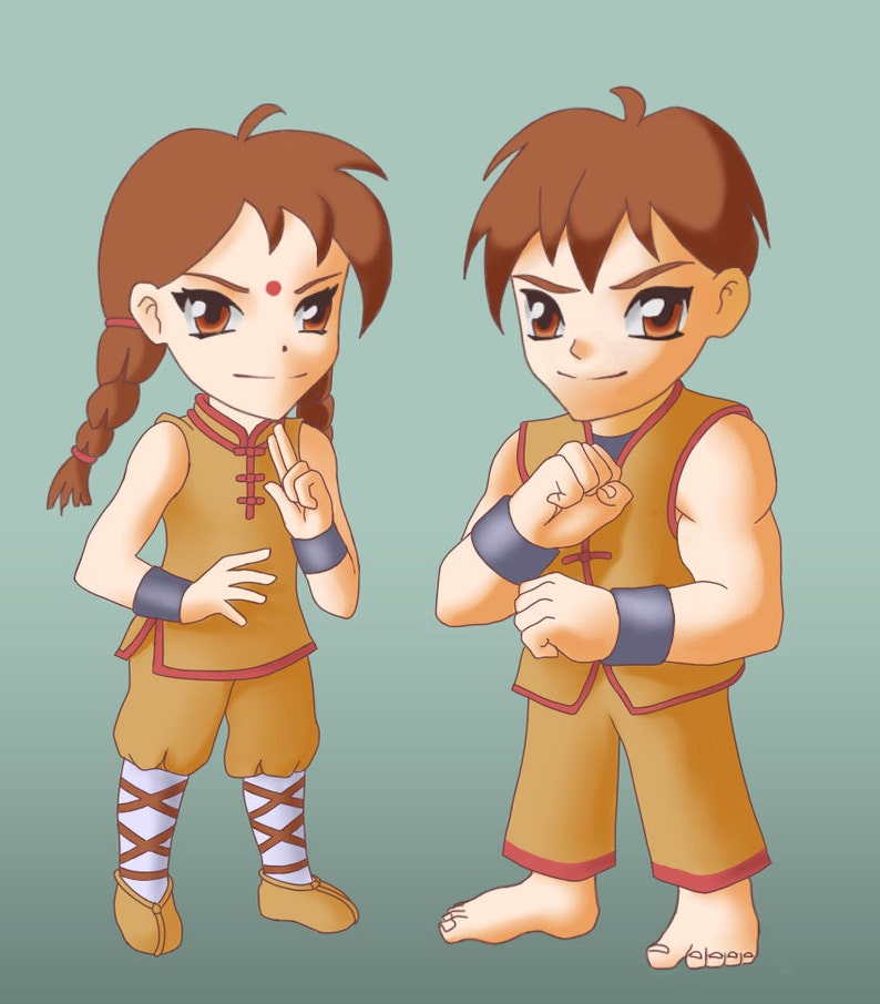 Custom MANGA-CHIBI ILLUSTRATION - Etsy