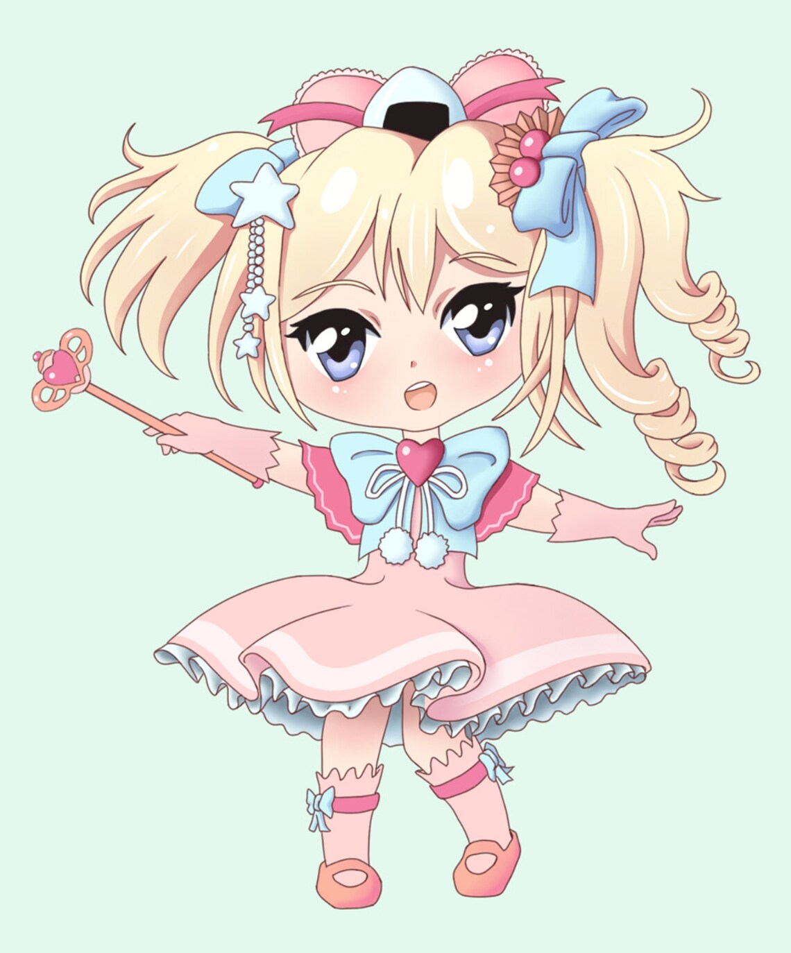 Custom MANGA-CHIBI ILLUSTRATION - Etsy