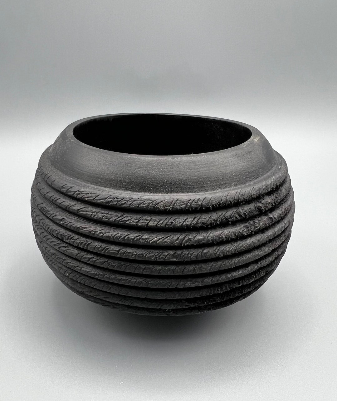 Hackberry Rope Bowl in Black - Etsy