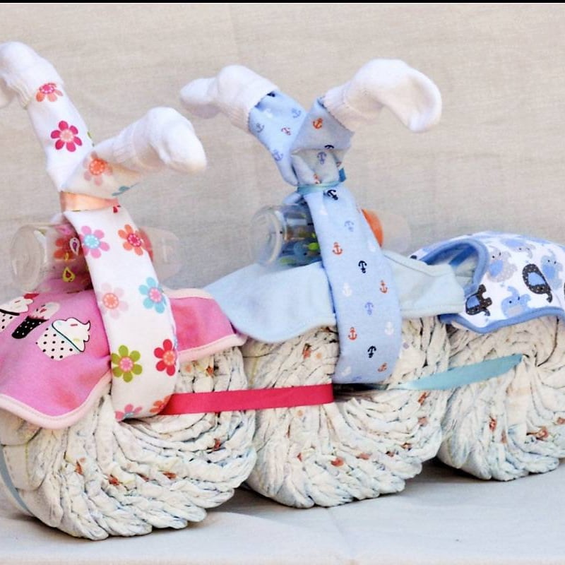 Twin Diaper Cake - Etsy