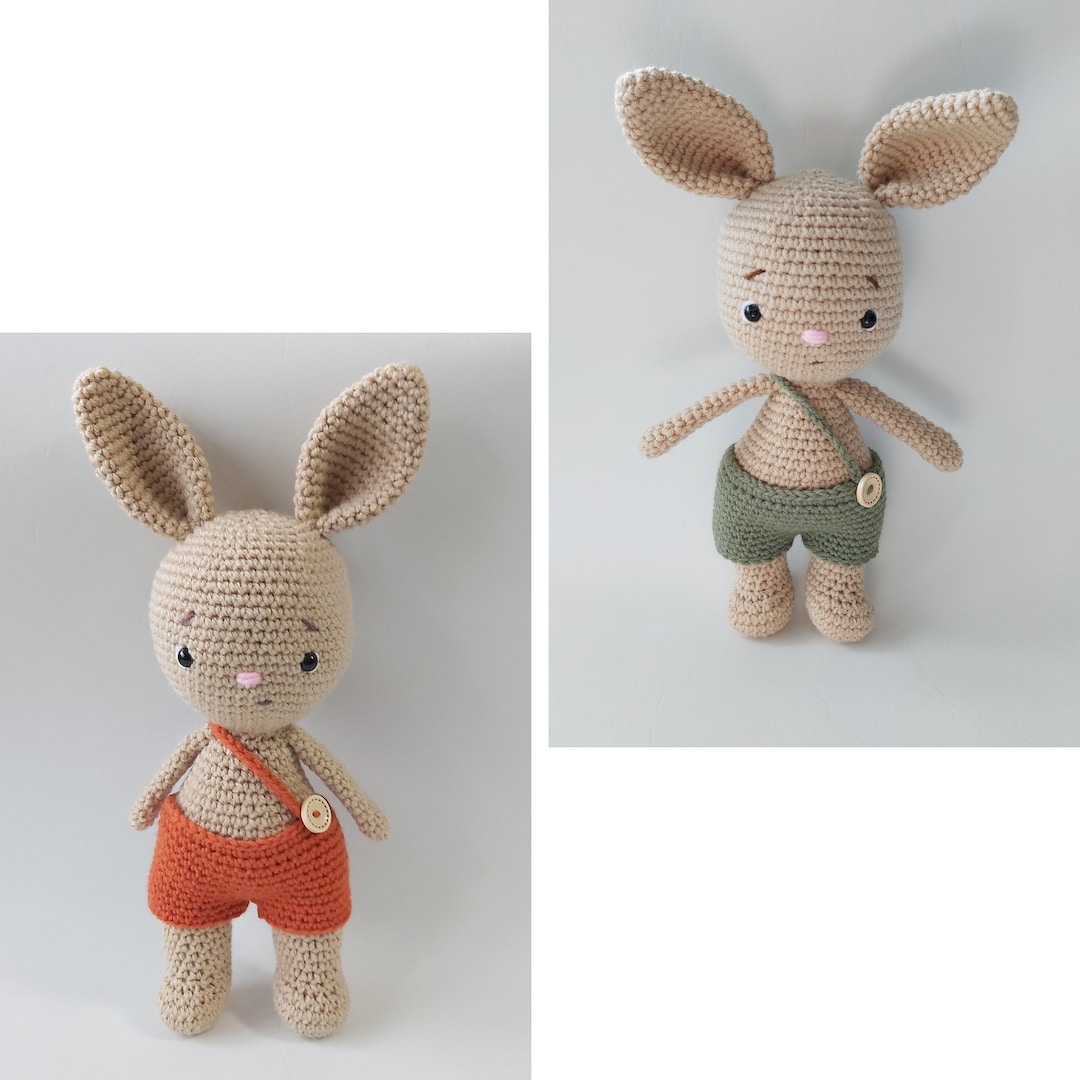 Bunny With Overalls Stuffed Animal Personalized Stuffed Animal Country ...