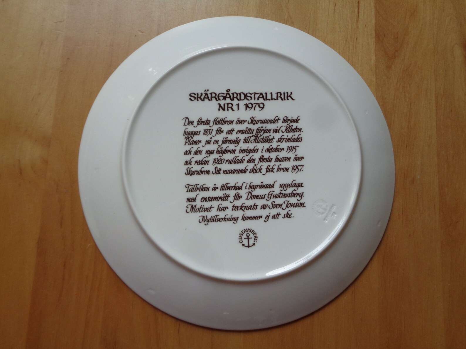 Swedish Vintage Plate 22cm Wall Plate 1979 Gustavsberg - Etsy