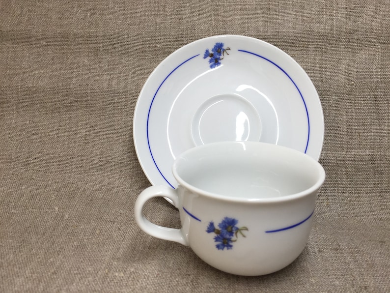 Vintage Mariehult Sweden Blåklint Series Coffee Cup and Saucer - Etsy