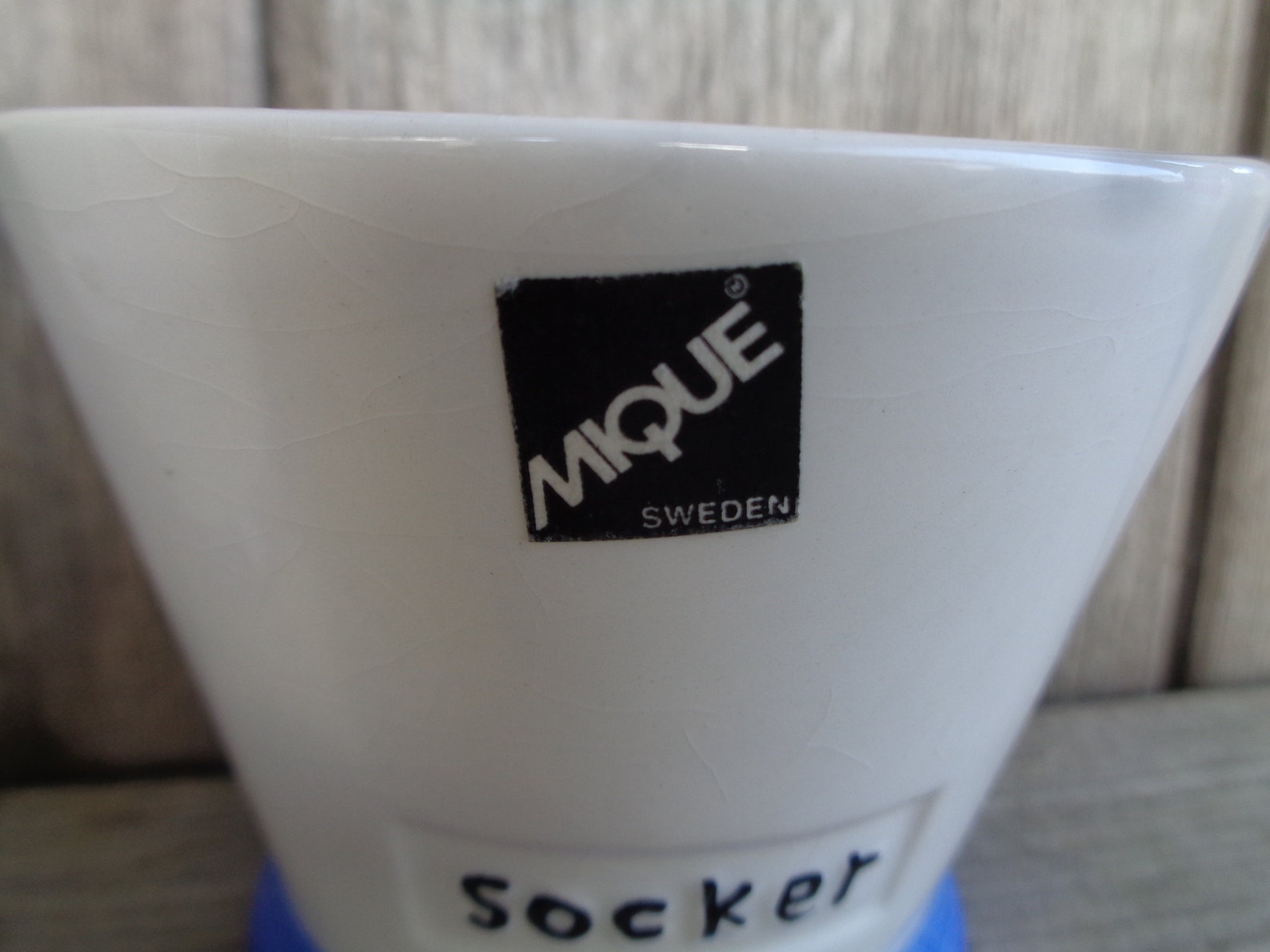 Swedish Vintage Pottery; MIQUE Sweden 400ml Large Porcelain Tea Cup ...