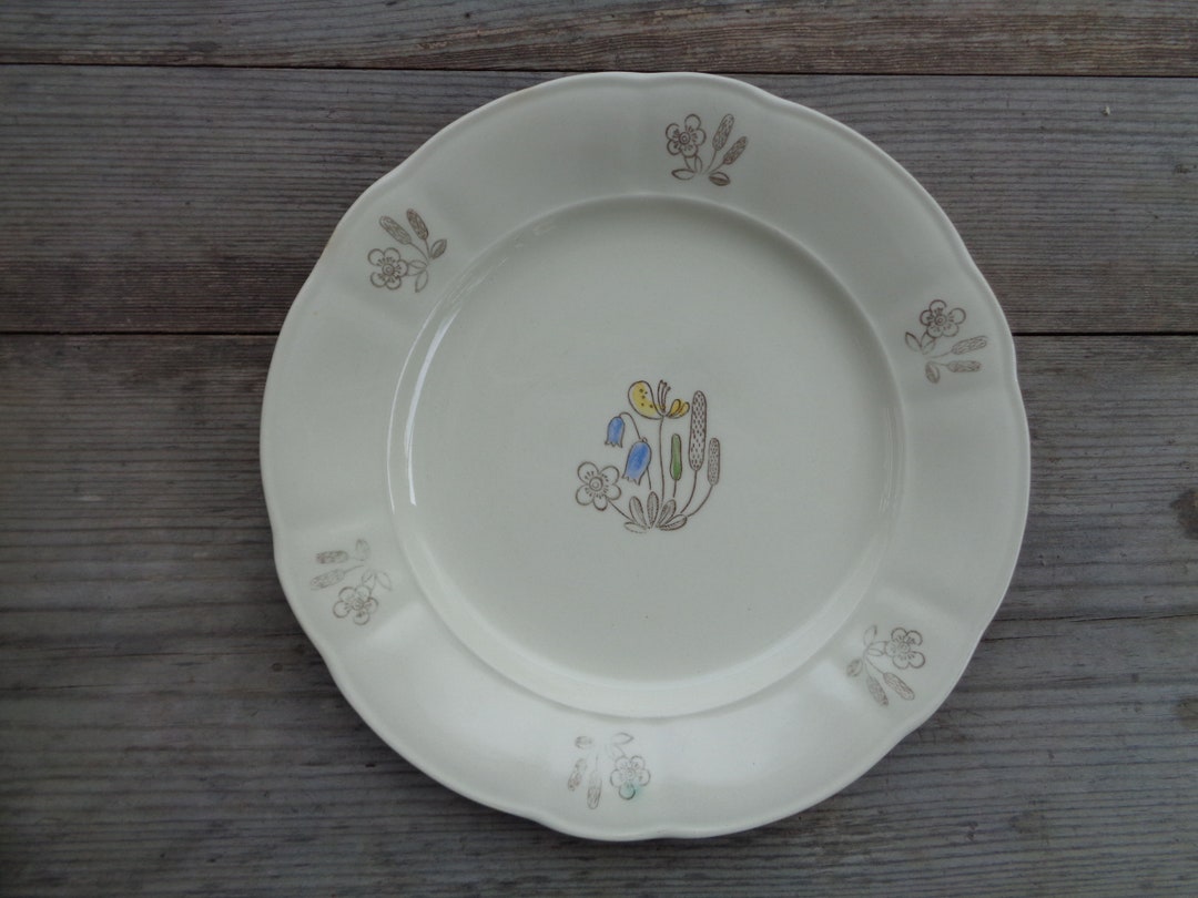 Swedish Vintage Plate Rörstrand Sweden BLOMSTER Dinner Plate ~ 9"/ 24cm ...