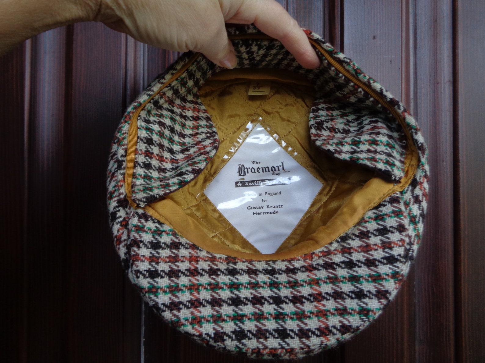 Vintage Flat Cap With Ear Flaps Size 7 / 57 BRAEMARL - Etsy UK