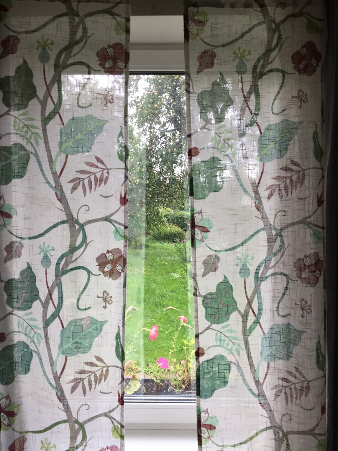 Pair of Swedish Vintage Narrow Curtains 2 X 17"x 84" - Etsy