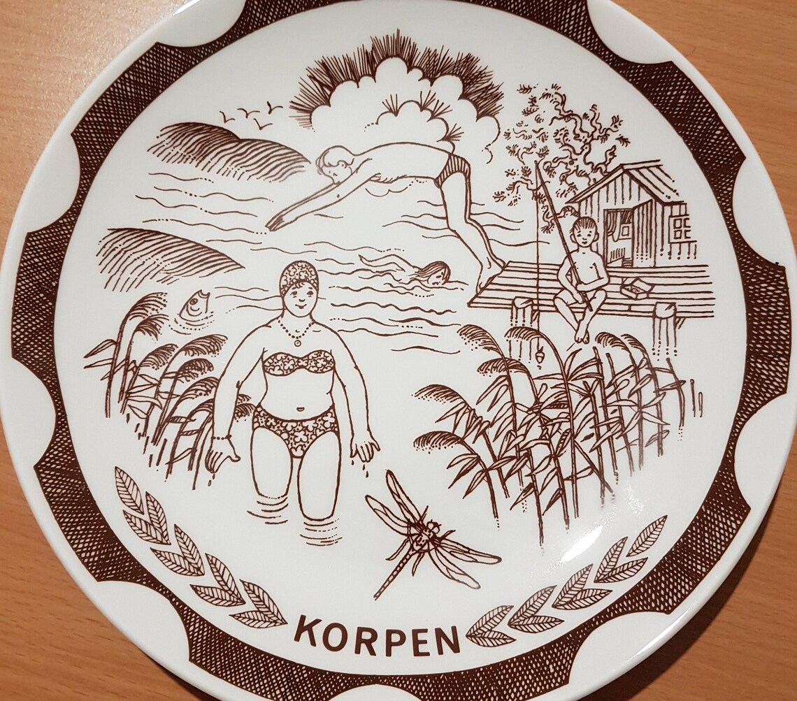 KORPEN 1978 Gustavsberg Plate Design per Beckman, Swedish Vintage Plate ...