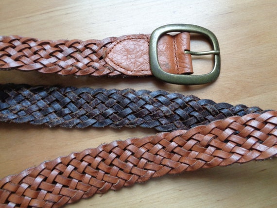 Vintage Belt Real Leather Belt Unisex Leather Belt Nut - Etsy