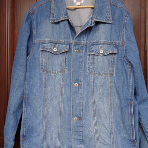 Roger Kent Denim Jacket Size XL/ 56; Blue Cotton Denim Jacket; Men's ...
