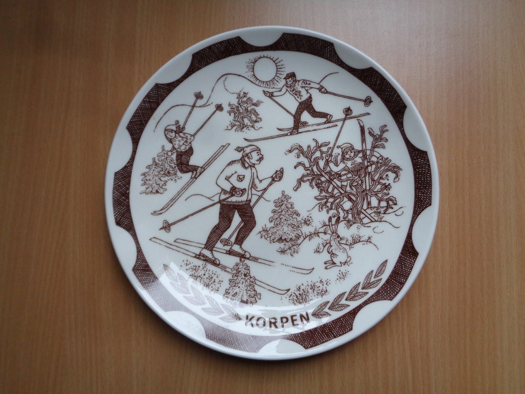 KORPEN 1977 Gustavsberg Plate Design per Beckman, Swedish Vintage Plate ...