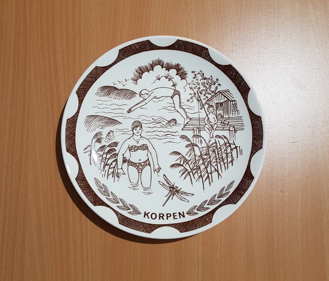 KORPEN 1978 Gustavsberg Plate Design per Beckman, Swedish Vintage Plate ...