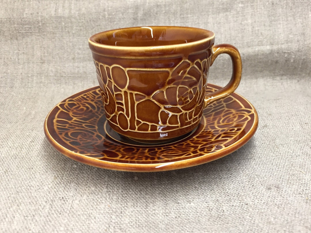 TAMS Made in England Ceramic Cup & Saucer Vintage Drinkware - Etsy