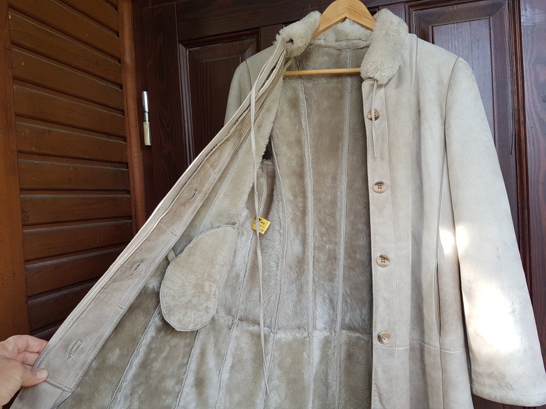 Norwegian Vintage Sheepskin Suede Coat Made by Martin Stenberg - Etsy