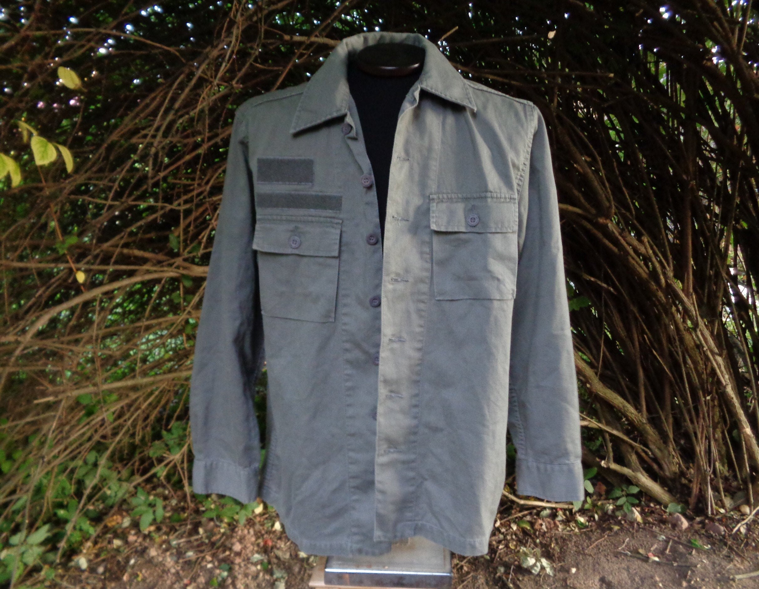 CATERPILLAR Durable Outerwear Shirt, Chore Jacket; Gray 100% Cotton ...