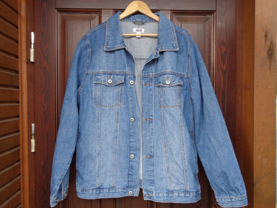 Roger Kent Denim Jacket Size XL/ 56; Blue Cotton Denim Jacket; Men's ...