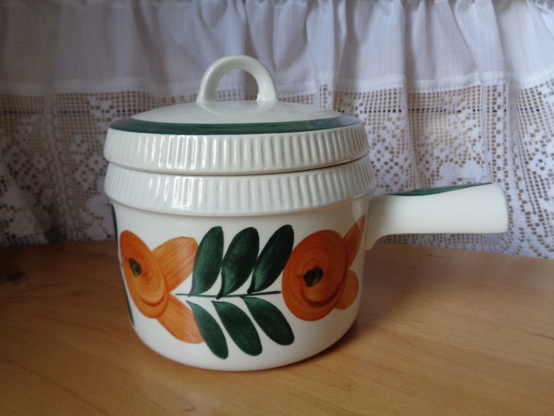 Swedish Vintage Kitchenware Lidded Pot Rorstrand Sweden MAMBO Ovenware ...