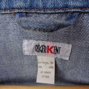 Roger Kent Denim Jacket Size XL/ 56; Blue Cotton Denim Jacket; Men's ...