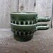 Pair of Norwegian Vintage Glögg Cups, Green Ceramic Cups Norway 1823 - Etsy